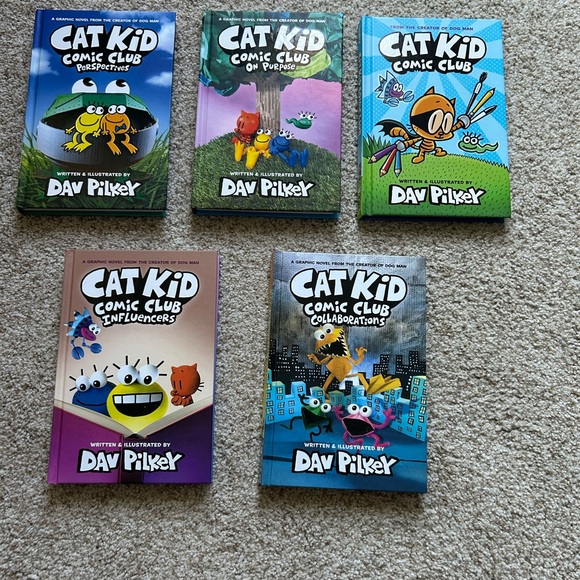Other | Cat Kid Comic Club Book Set By Dav Pilkey | Poshmark